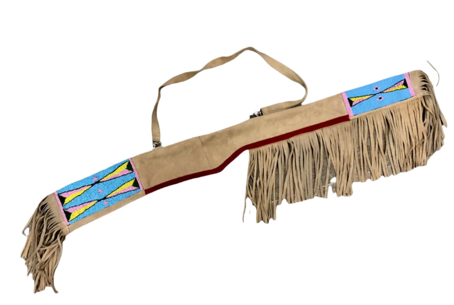 Native American Handmade Beaded Scabbard Leather Rifle Sheath NSC5140 ...